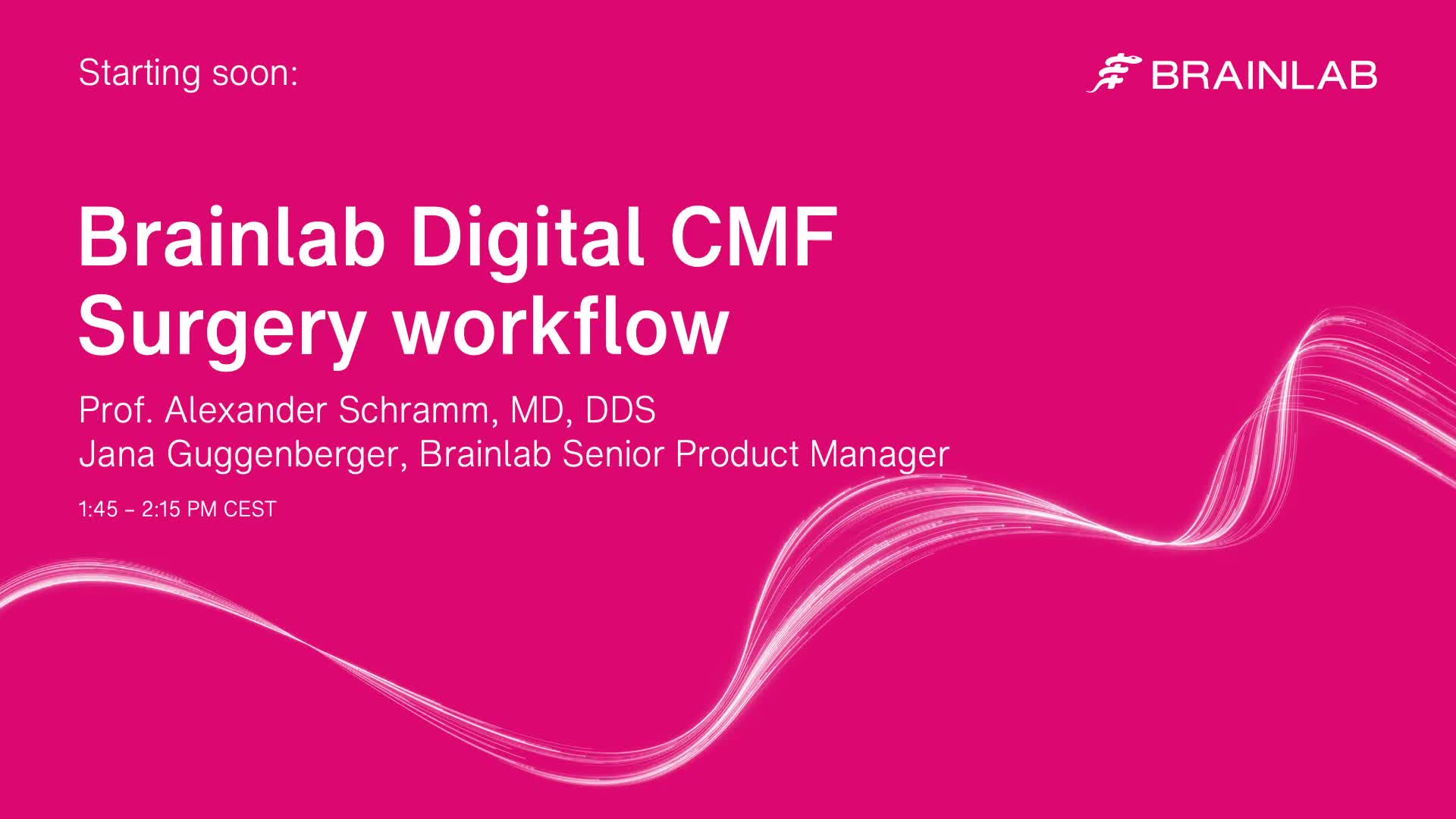 CMF Symposium #1 | Introduction: Brainlab Digital CMF | Brainlab